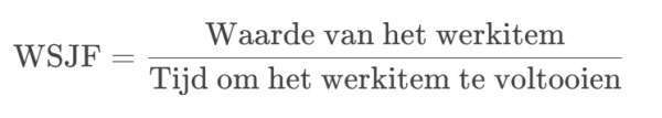 De WSJF-methode – Management Platform
